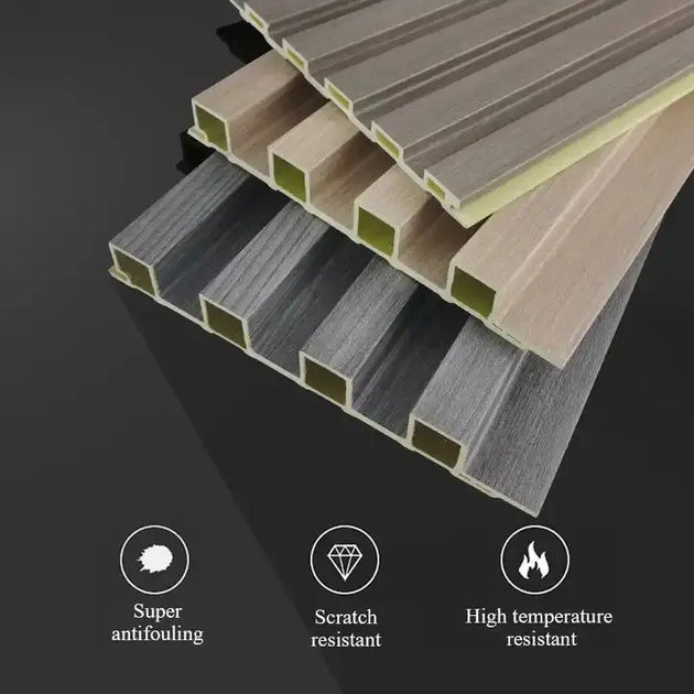 Composite Wall Cladding – Light Teak Indoor Wall Panel XK7073-A189 ...